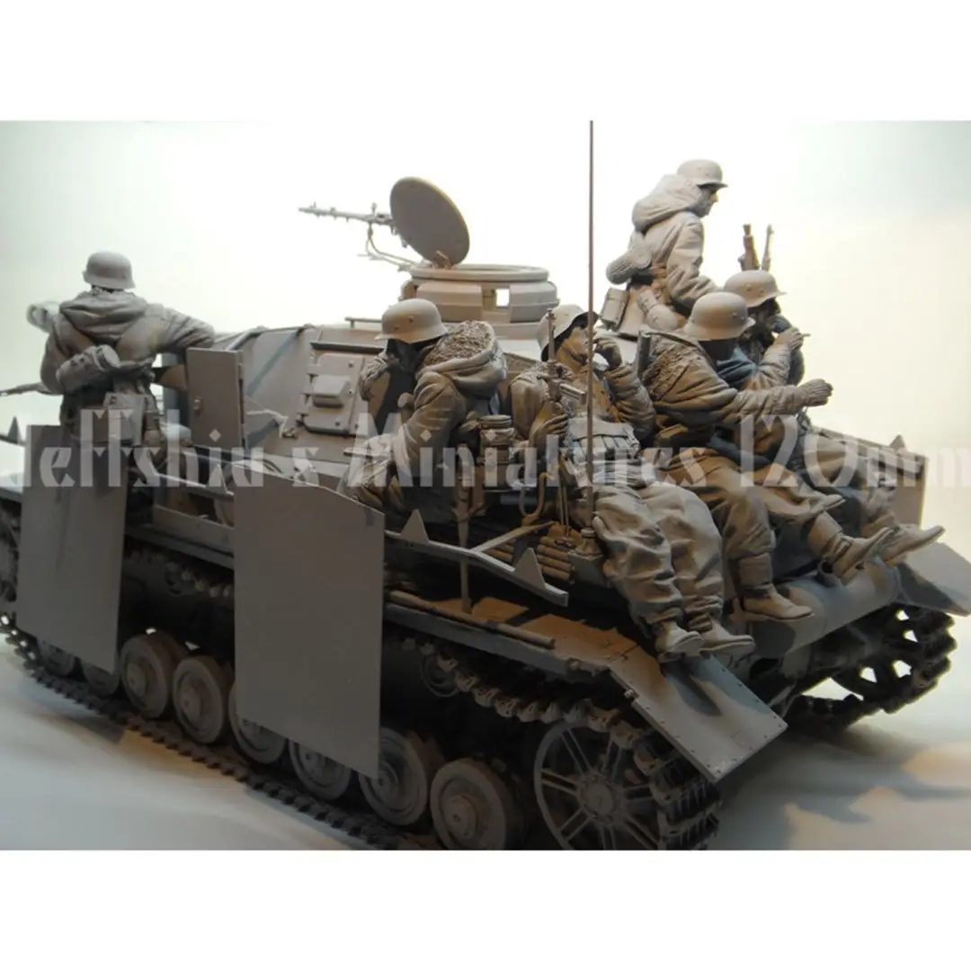 1-16-Resin-Model-Figure-GK-No-tanks-6-Figure-German-Unassembled-and ...