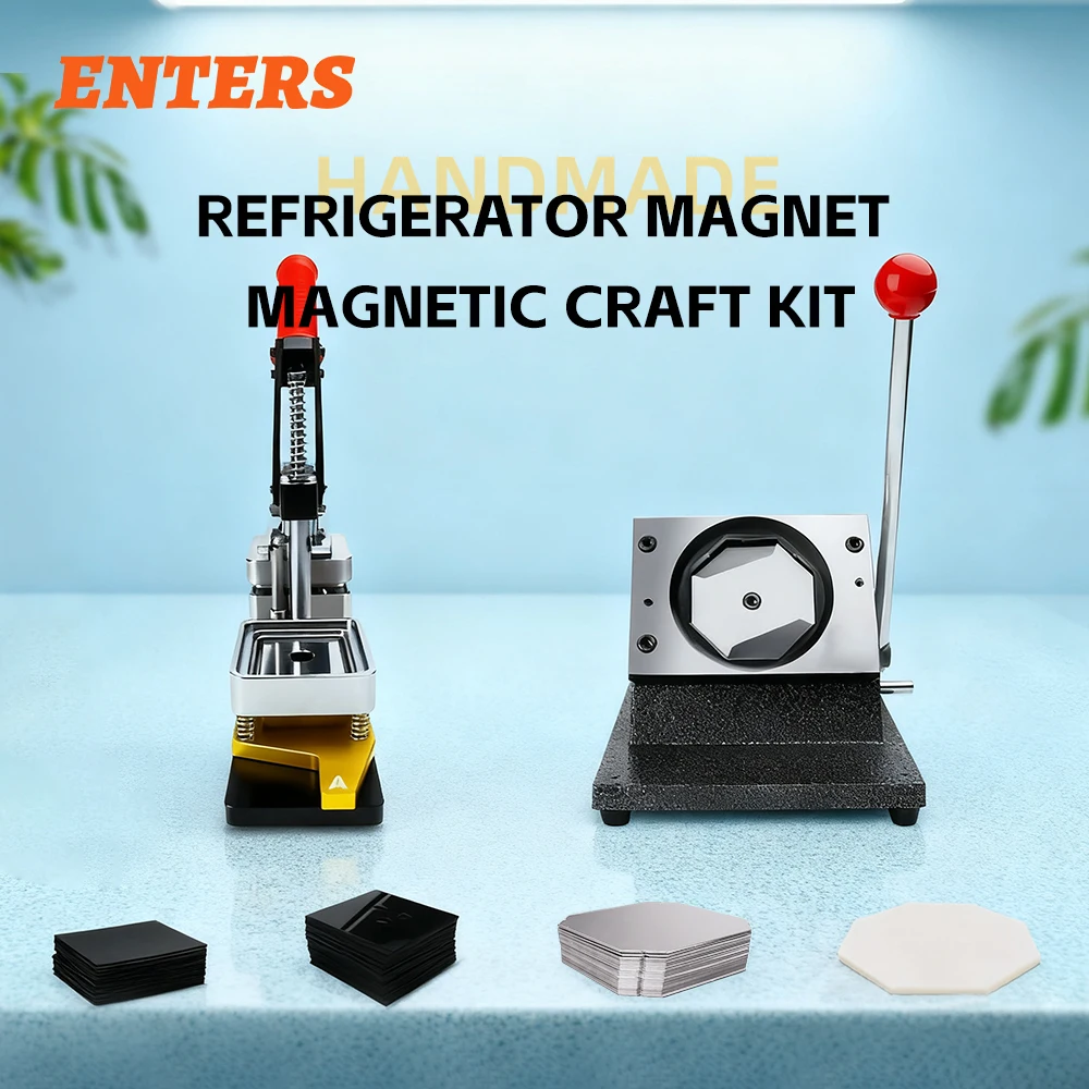 2026 Custom DIY 50x50 Magnetic Button Photo Fridge Magnet Making ...