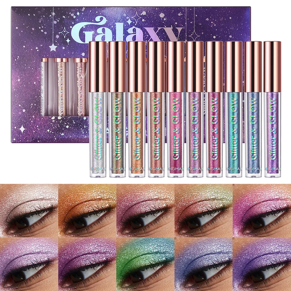 Diamond-Shiny-Liquid-eye-shadow-Ten-Piece-Set-Ecstasy-Pearl-eye-shadow ...