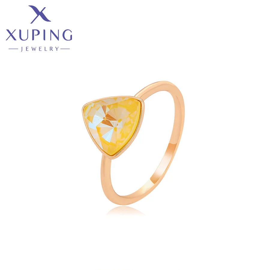 Xuping Jewelry New Arrival Crystals Ring of Gold Color Fashion Style ...