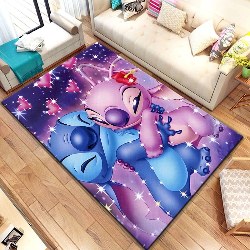 Star stitch Rugs Fashion 3D printing Anime Carpets Cartoon Living room ...
