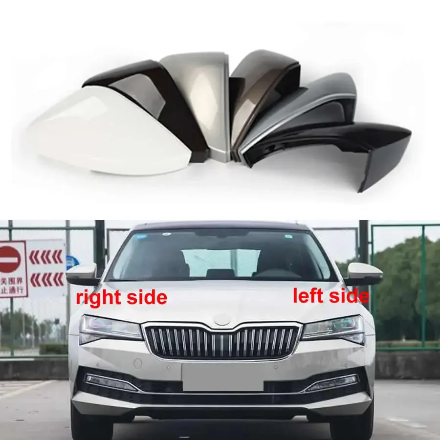 For-Skoda-Superb-2016-2017-2018-Car-Outside-Reverse-Mirror-Cover-Cap ...