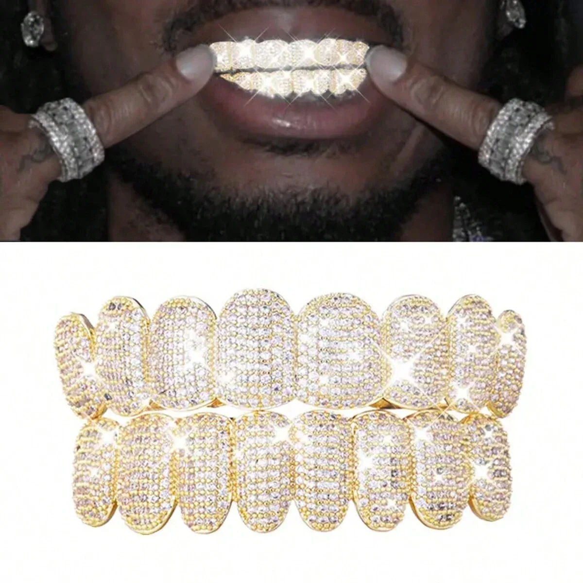 A-set-of-super-shiny-gold-plated-micro-inlaid-zircon-dental-braces ...