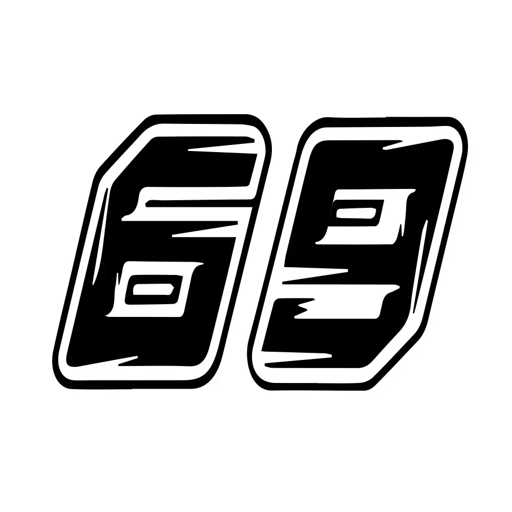 Car-Sticker-Fashion-Number-69-Helmet-Vinyl-JDM-Stickers-Body-Decoration ...