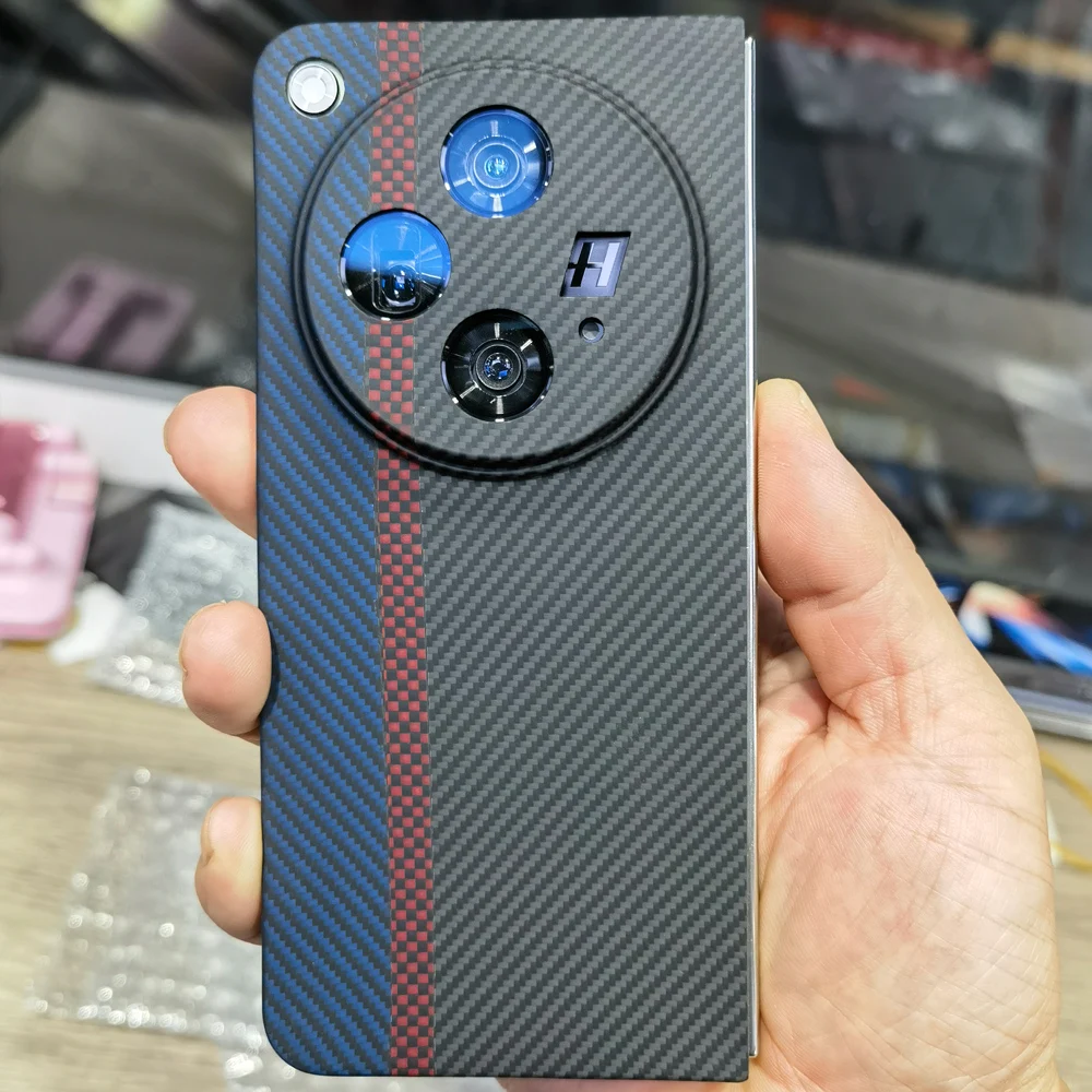 Genuine-Real-Carbon-Fabric-Fiber-Aramid-Case-For-Oneplus-Open-Super ...