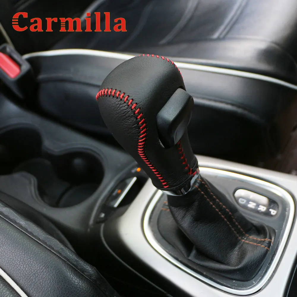 Carmilla LEATHER Car Interior Shift Knob Protection Cover Gear Shift ...