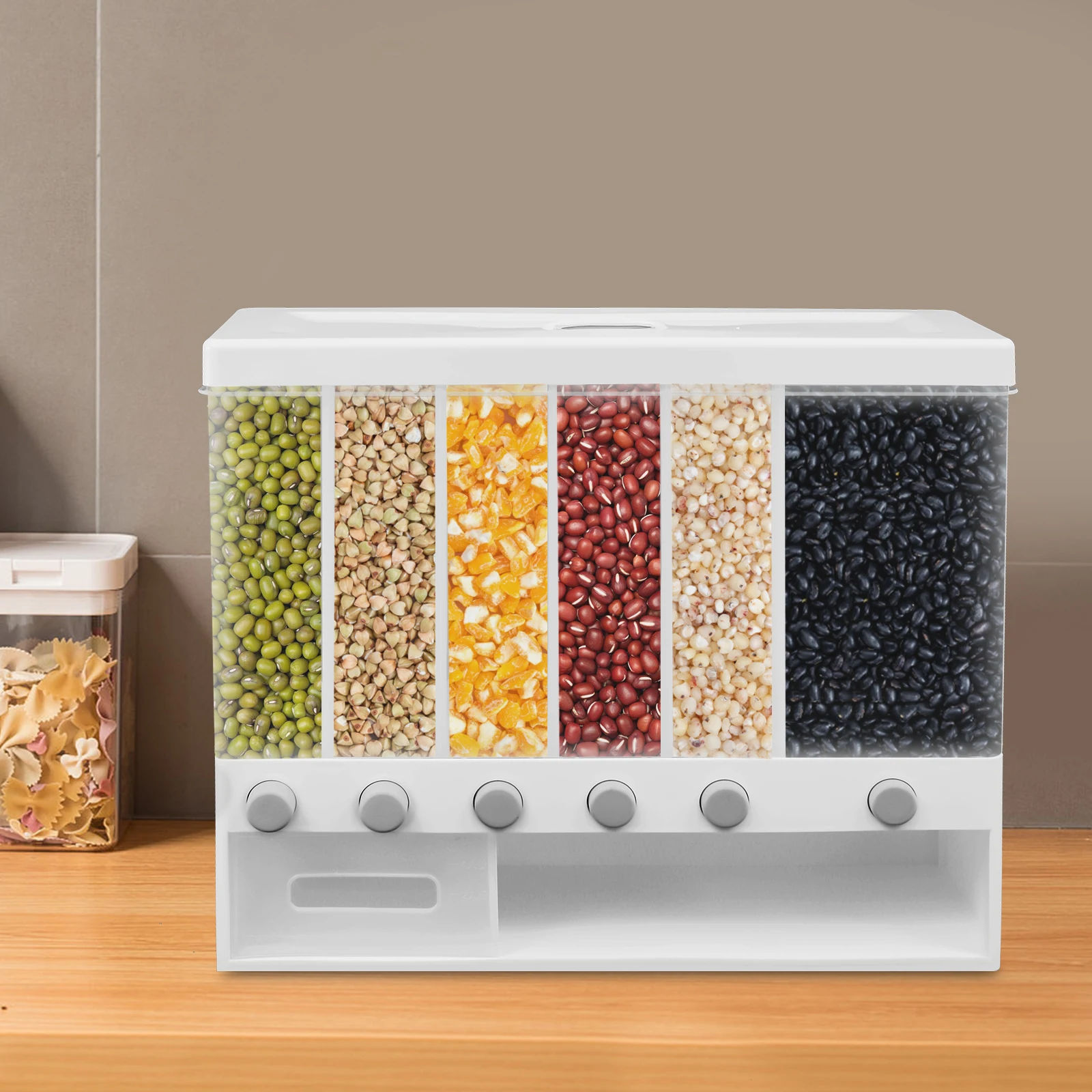 Rice-Dispenser-Rice-Storage-Container-Includes-6-Transparent-Container ...