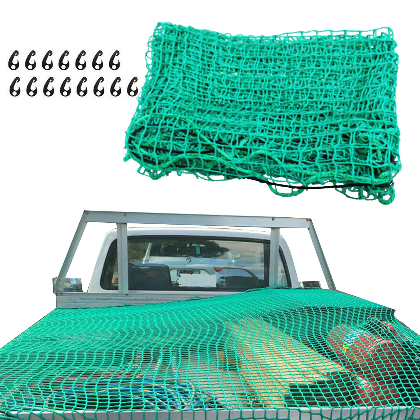 Truck-Bed-Polypropylene-Cargo-Net-Safety-Protection-Trailer-Bungee ...