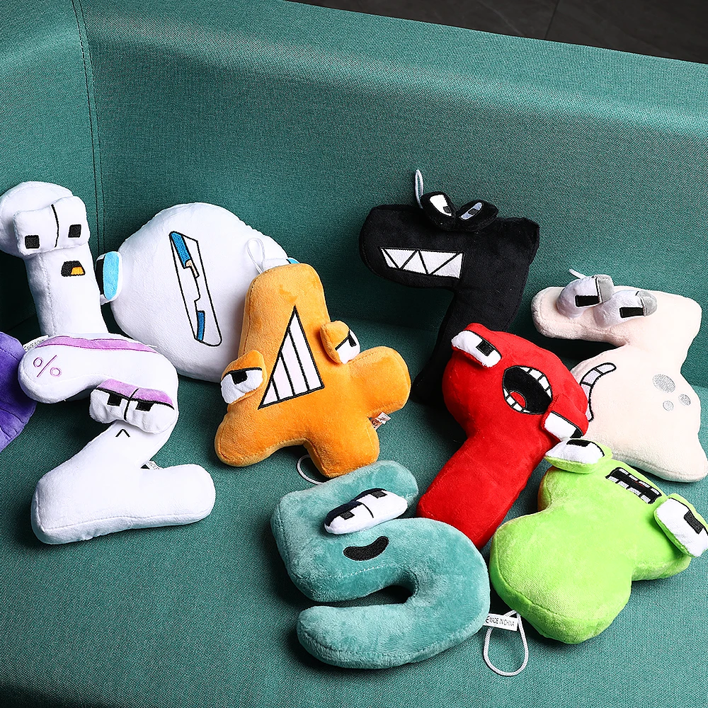 Number Lore Alphabet Lore Plush Toys 0 9 Number Animal Plushie ...