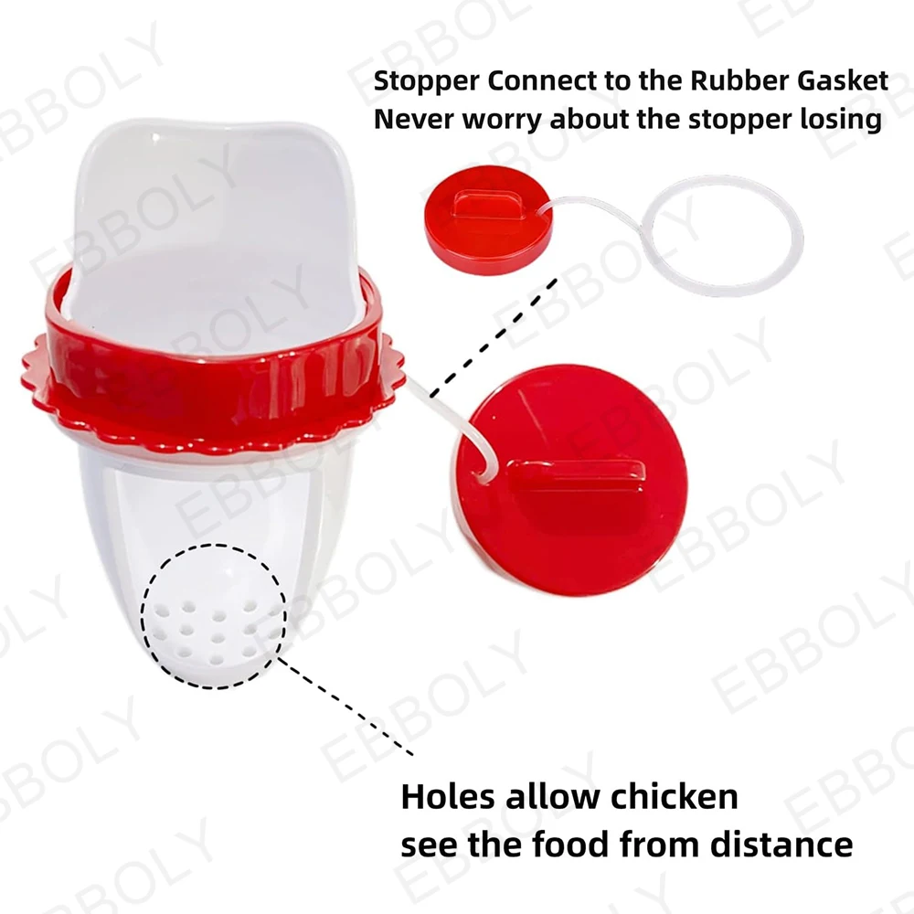 Chicken Feeder Poultry Feeder DIY Port Gravity Feed Kit Rain Insect ...