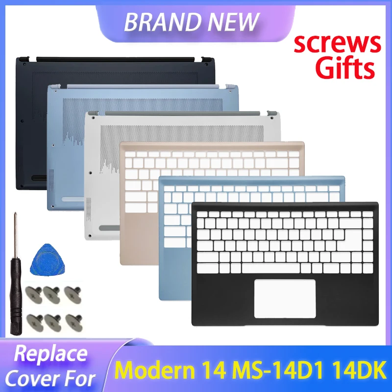 Replace Top Case Keyboard Bottom Case For Modern 14 MS-14D1 14D2 M14 ...