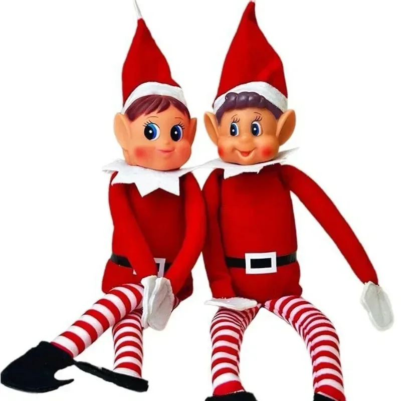 Mu-eco-elfo-navide-o-para-ni-os-rojo-negro-mu-eca-colorida-dormitorio ...