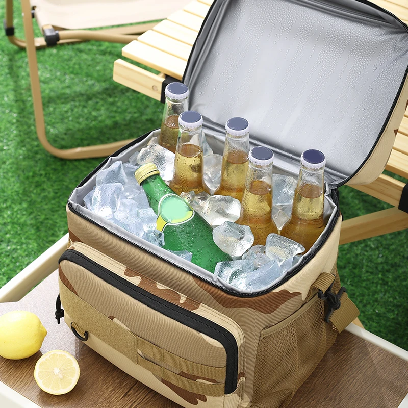 High-Capacity Tactical Thermal Cooler Bag Outdoor Insulated Lunch Box ...