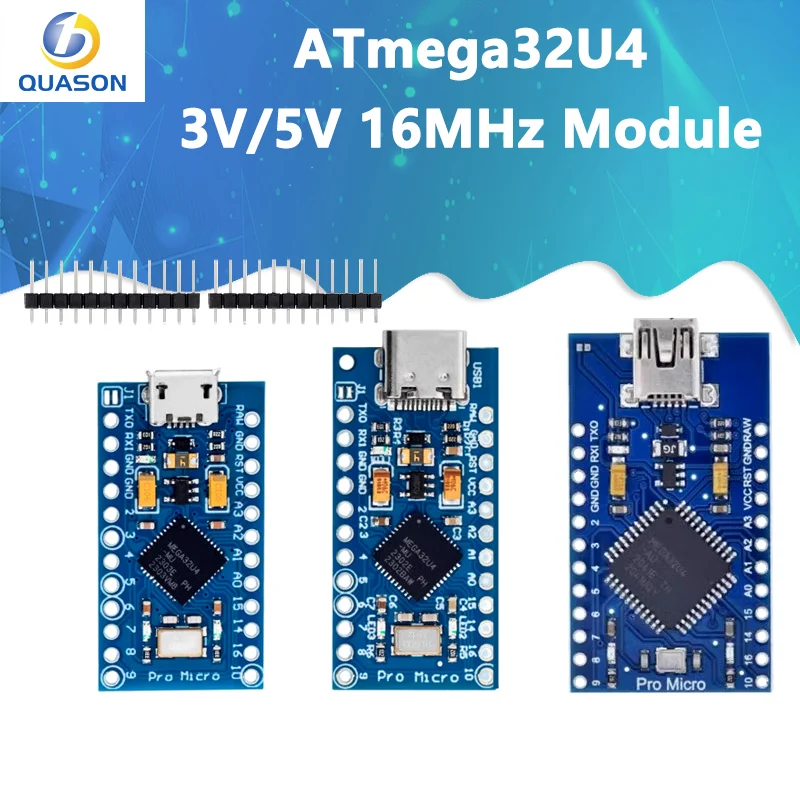 Chip-Original-TZT-Pro-Micro-ATmega32U4-reemplazo-ATmega328-para-Arduino-Pro-Mini-con-cabezal-de ...