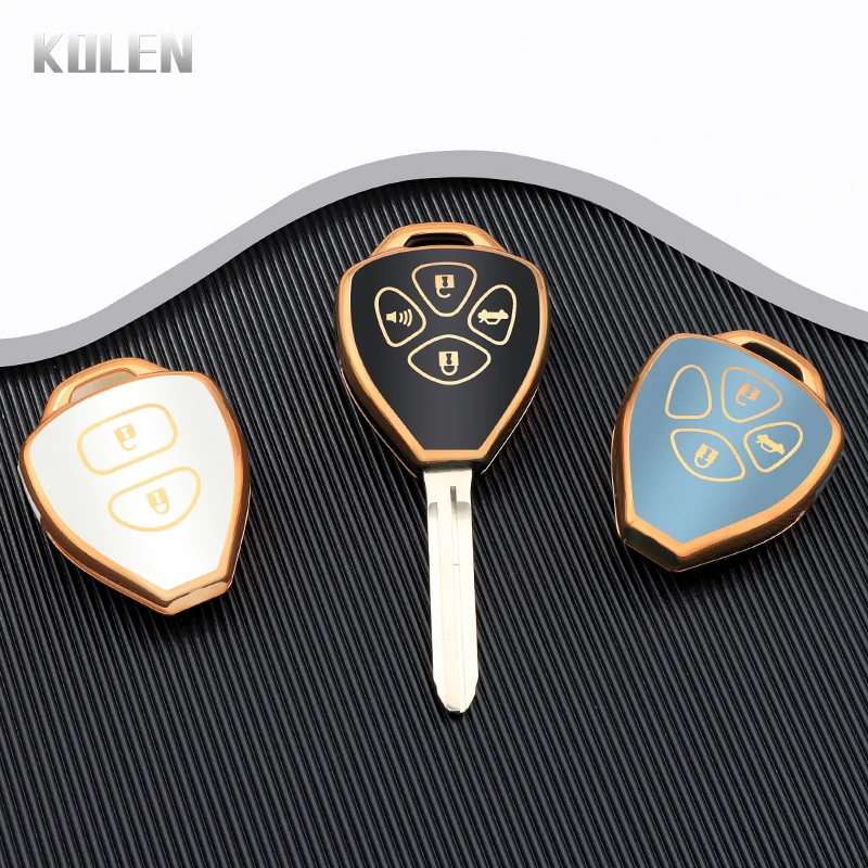 TPU Car Key Cover Case Shell Fob For Toyota Corolla Camry Reiz RAV4 ...
