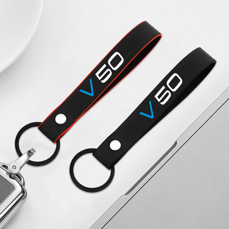 Car Suede Keychain Gift Car Key Strap Waist Wallet Keyrings For Volvo ...