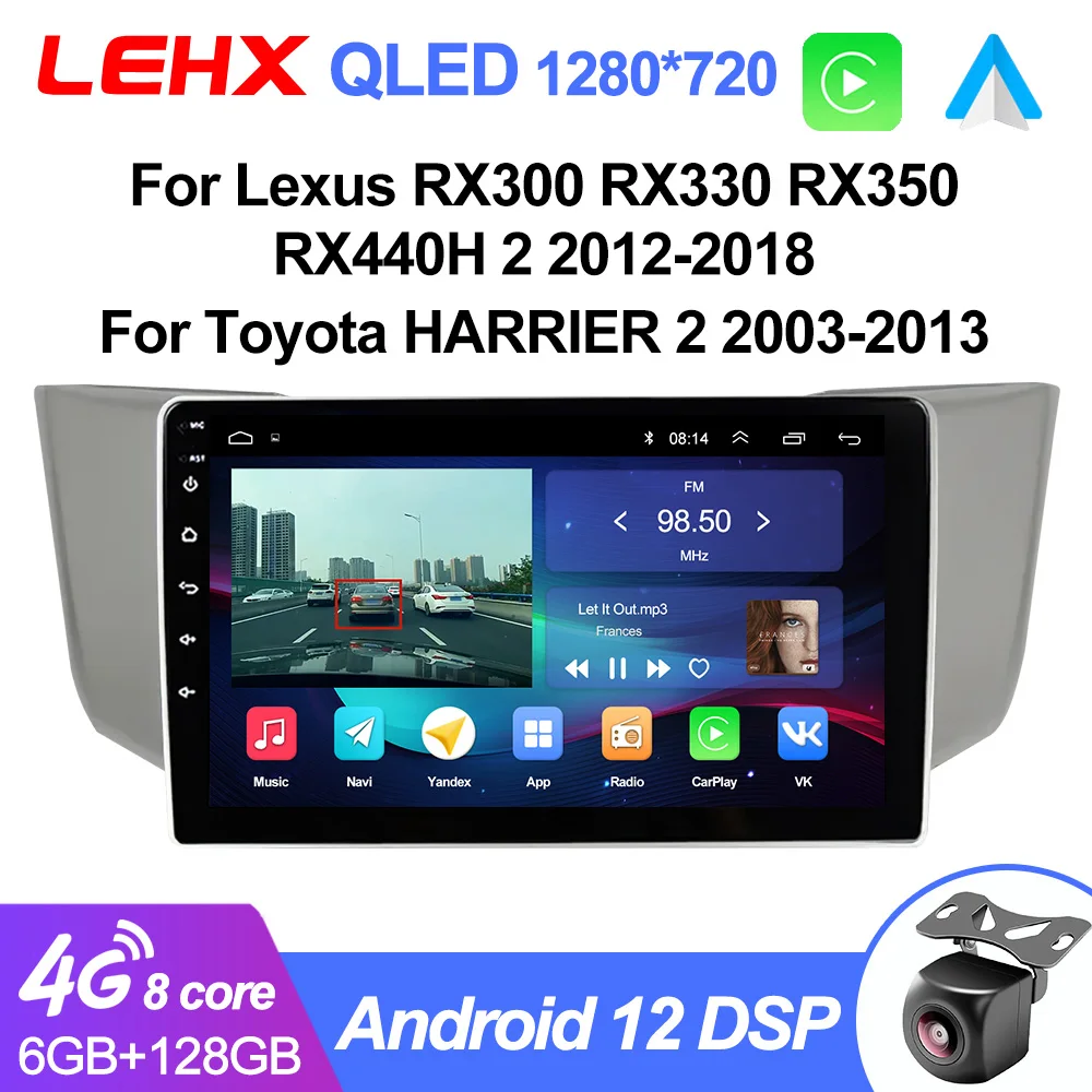 LEHX-L6-Car-Radio-Multimedia-Audio-Carplay-2-Din-Android-12-For-Lexus ...