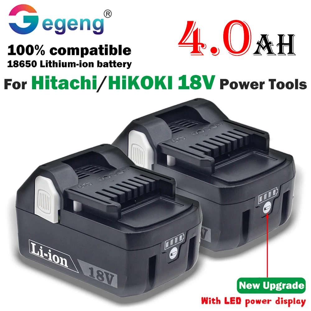 Upgrade-18V-4Ah-Power-Tools-Li-ion-Battery-For-Hitachi-HiKOKI-18V-BSL1830-BSL1850-BSL1860 ...