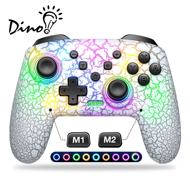 Dinofire Game Controller Gammeefy Wireless Pro Controller for Nintendo ...
