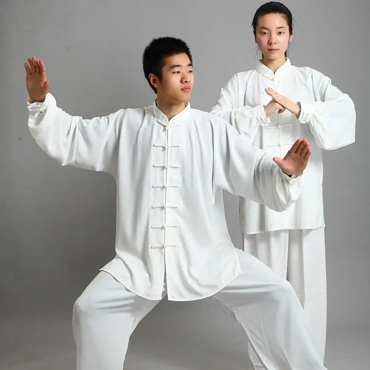 Kung Fu Uniform Traditional Chinese Clothing Long Sleeved Wushu Taichi ...