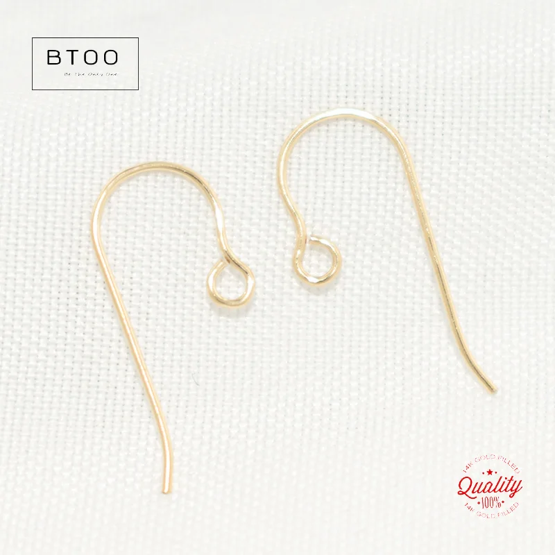 Real-14K-Gold-Filled-French-Ear-Wire-030-0-5mm-Gold-Ear-Wire-for ...