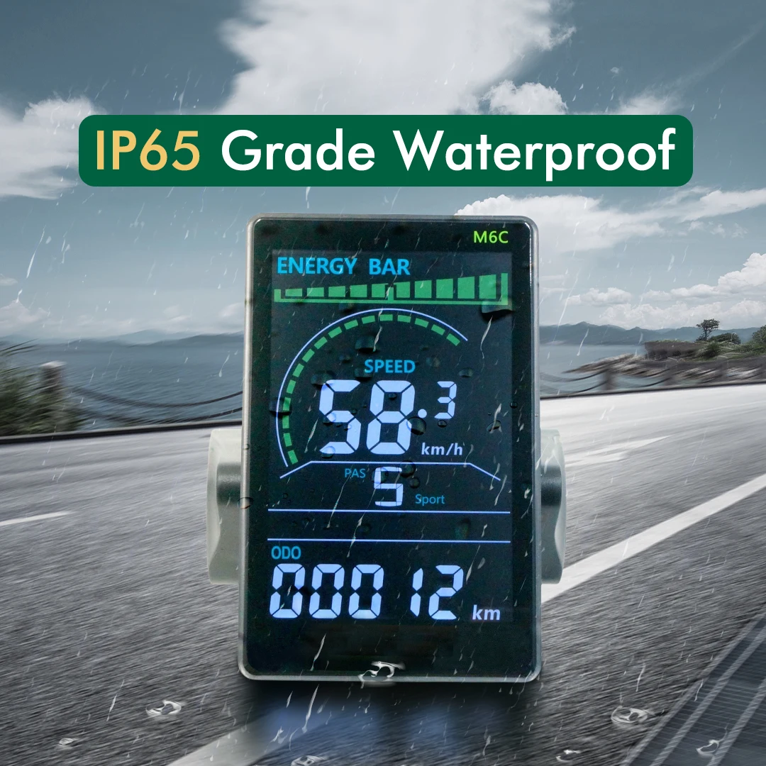 24V-36V-48V-M6C-Electric-Bike-LCD-Display-Meter-Waterproof-E-Scooter ...