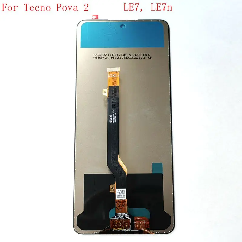 For Tecno Pova 2 LE7 LE7n Lcd screen Display+Touch Glass Digitizer Assembly
