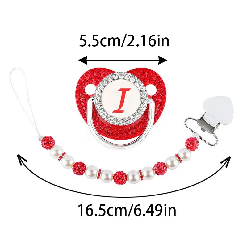 Red Pacifier with Pearl Clip – The Munchkin Shop