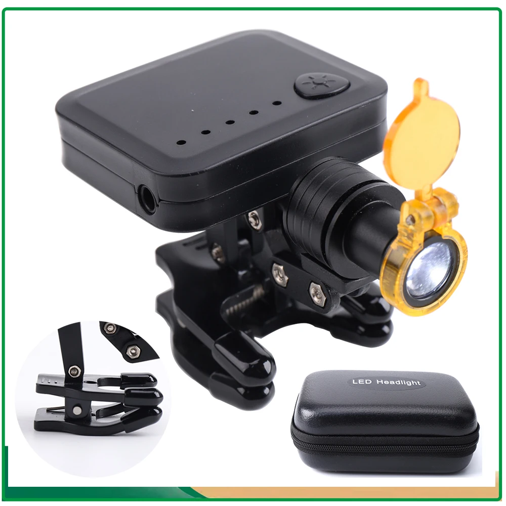 Wireless-Dental-Headlamp-For-Dental-Loupes-Medical-Front-Light-Surgical ...