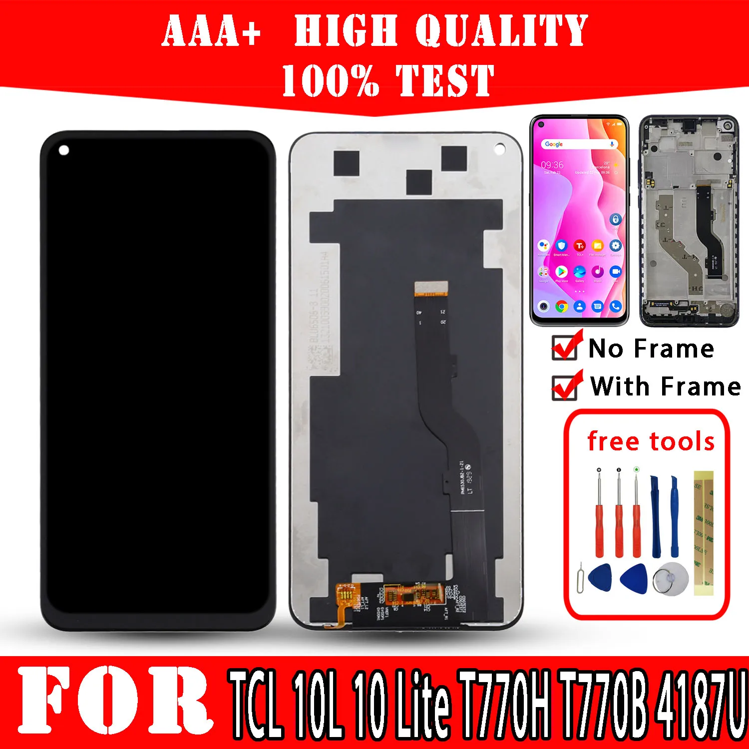 Original-LCD-For-TCL-10L-10-Lite-T770H-T770B-4187U-Display-Premium-Quality-Touch-Screen ...
