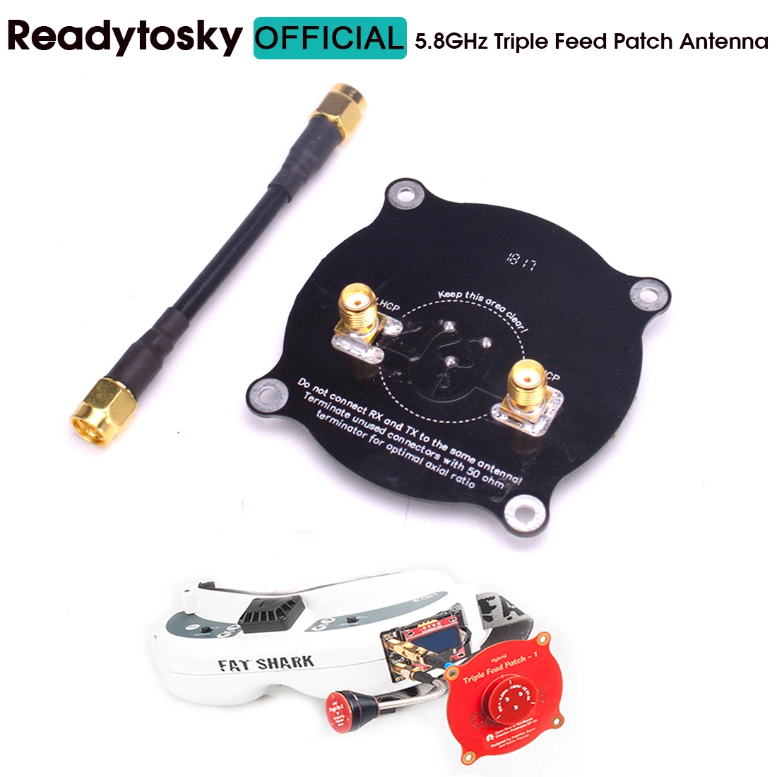 Fatshark 5.8ghz Antenna Fpv | Patch Antenna 5.8 Ghz Fpv | 5.8ghz Patch ...