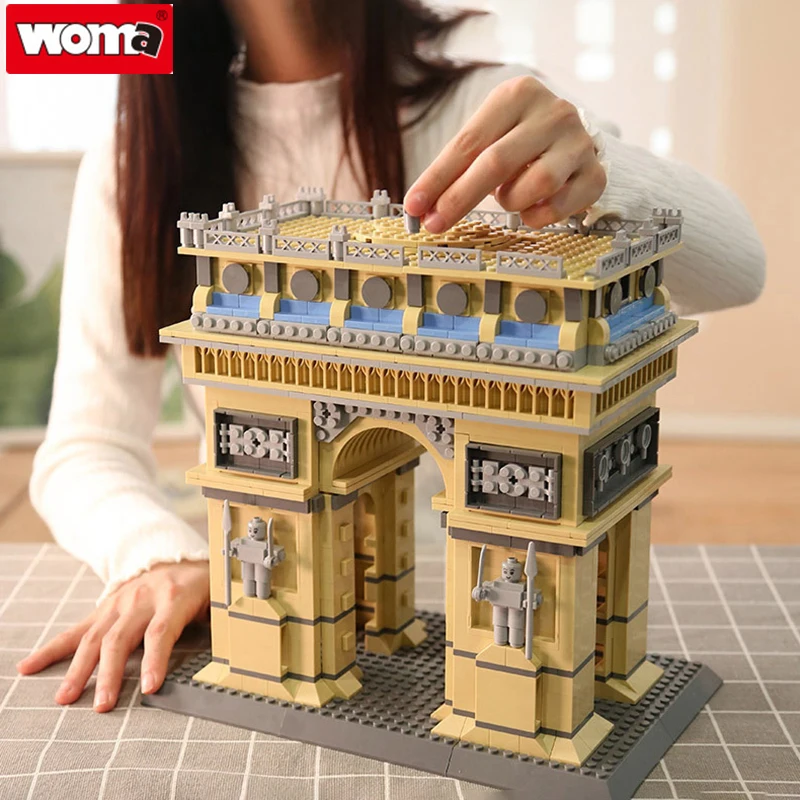 Woma-Brand-Building-Block-Toys-World-Landmark-Architecture-Paris-Arc-de ...
