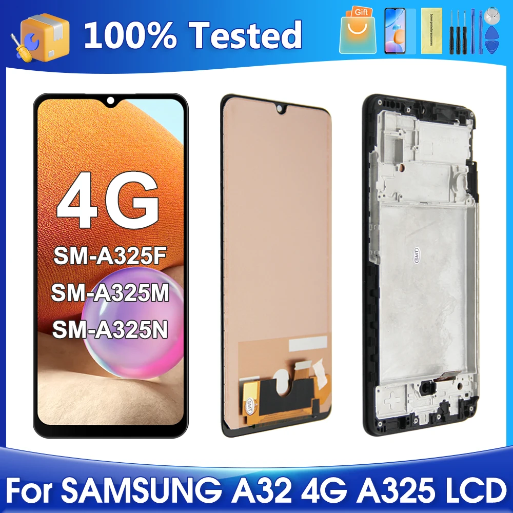 A325 High Quality OLED For Samsung Galaxy A32 4G A325F LCD Display Touch Screen Digitizer ...