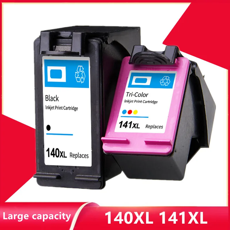 For hp140 140XL 141XL Refilled Ink Cartridge Replacement for HP 140 141 ...