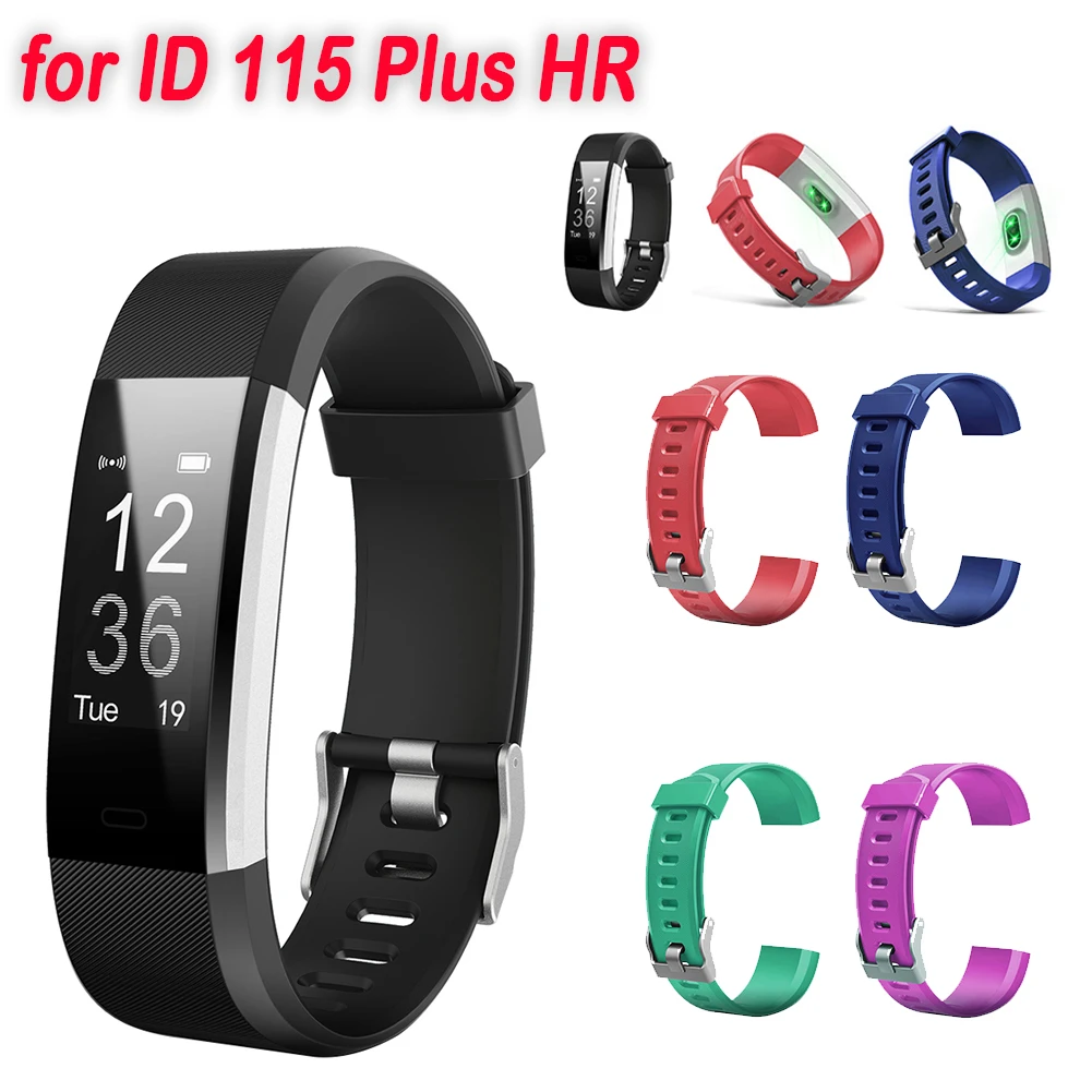 2/1pcs Replacement Strap For Id115 Hr Plus Wrist Band Strap Watchband Smart Bracelet Accessory ...