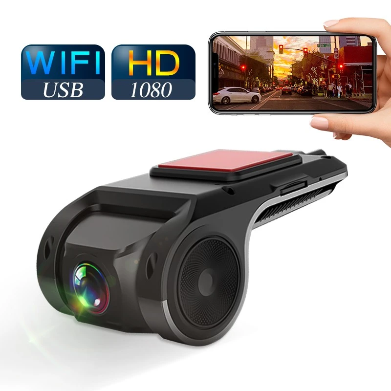 Car Dash Cam Wifi Usb 2 In 1 1080p 170 Degree Wide Angle Dash Camera ...