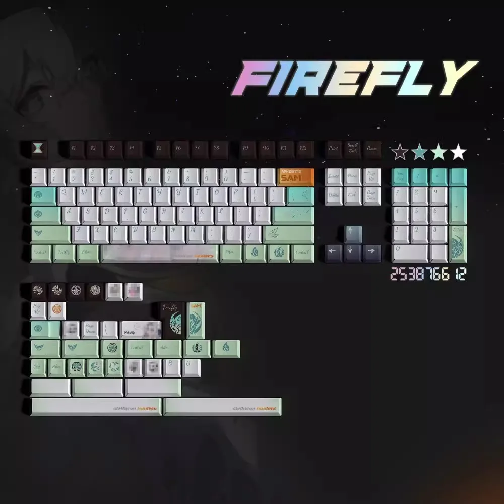 140-Keys-set-Honkai-Star-Rail-Firefly-Keycaps-PBT-Dye-Subbed-Key-Caps ...