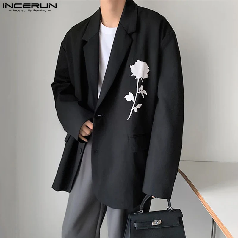 INCERUN-Chaqueta-holgada-de-manga-larga-para-hombre-traje-elegante-con ...