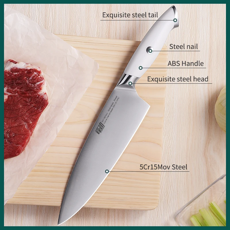 FINDKING Nova Faca De Cozinha Facas De Corte De Carne ABS Full Tang ...