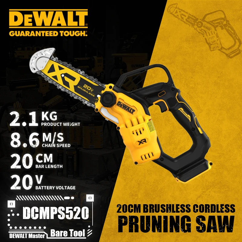 DEWALT-DCMPS520-Brushless-Cordless-20CM-Pruning-Saw-20V-Lithium-Power ...