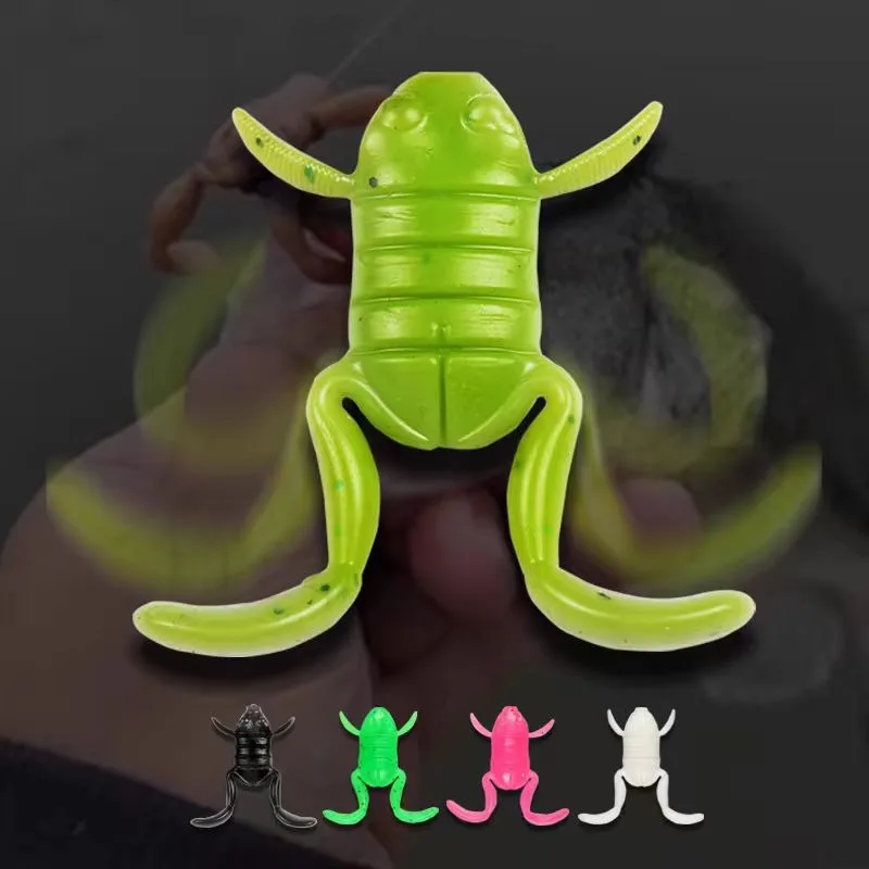 5PCS-Pedal-Frog-Fishing-Soft-Bait-Luya-Float-Water-Bait-Appearance ...