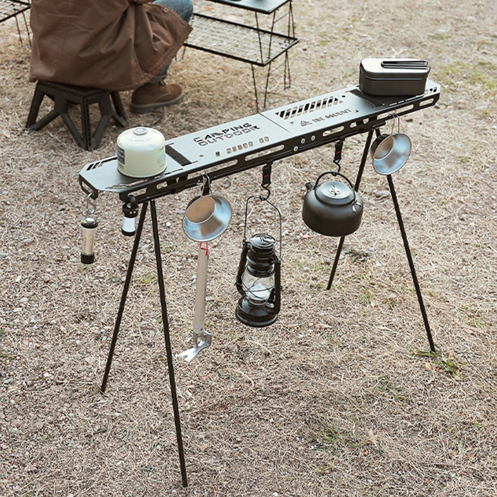 Tragbare-Camping-Stand-halterung-Platte-hochfeste-Biegung-Camping-h ...
