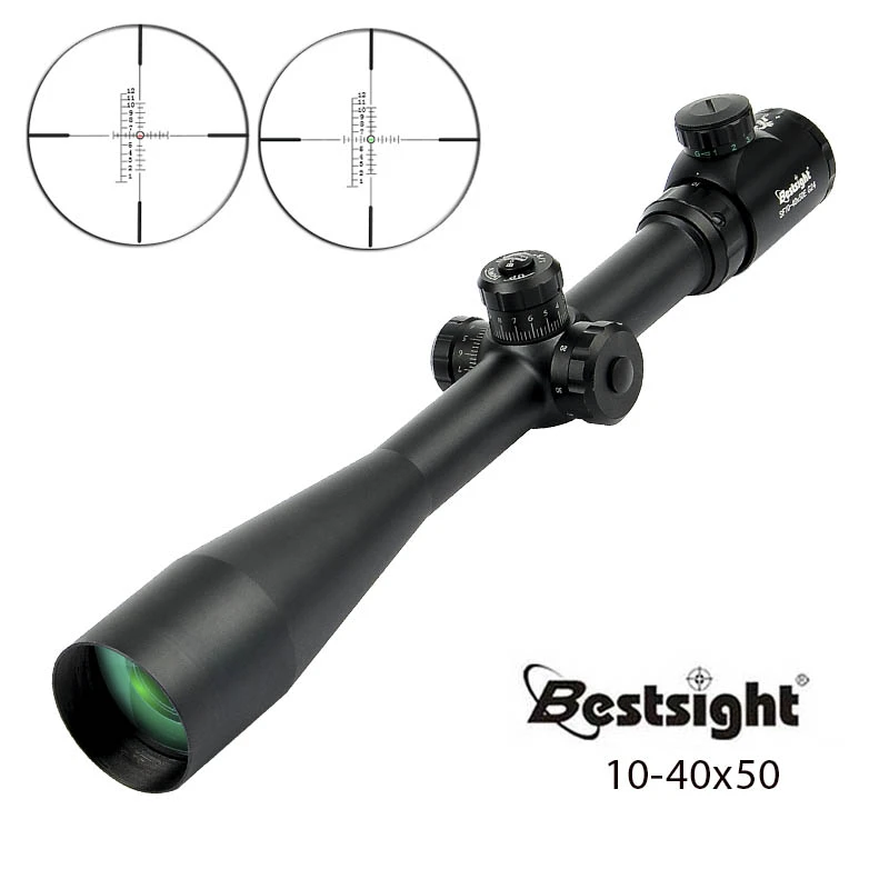 10-40x50 Long Range Riflescope Side Wheel Parallax Optic Sight Rifle ...