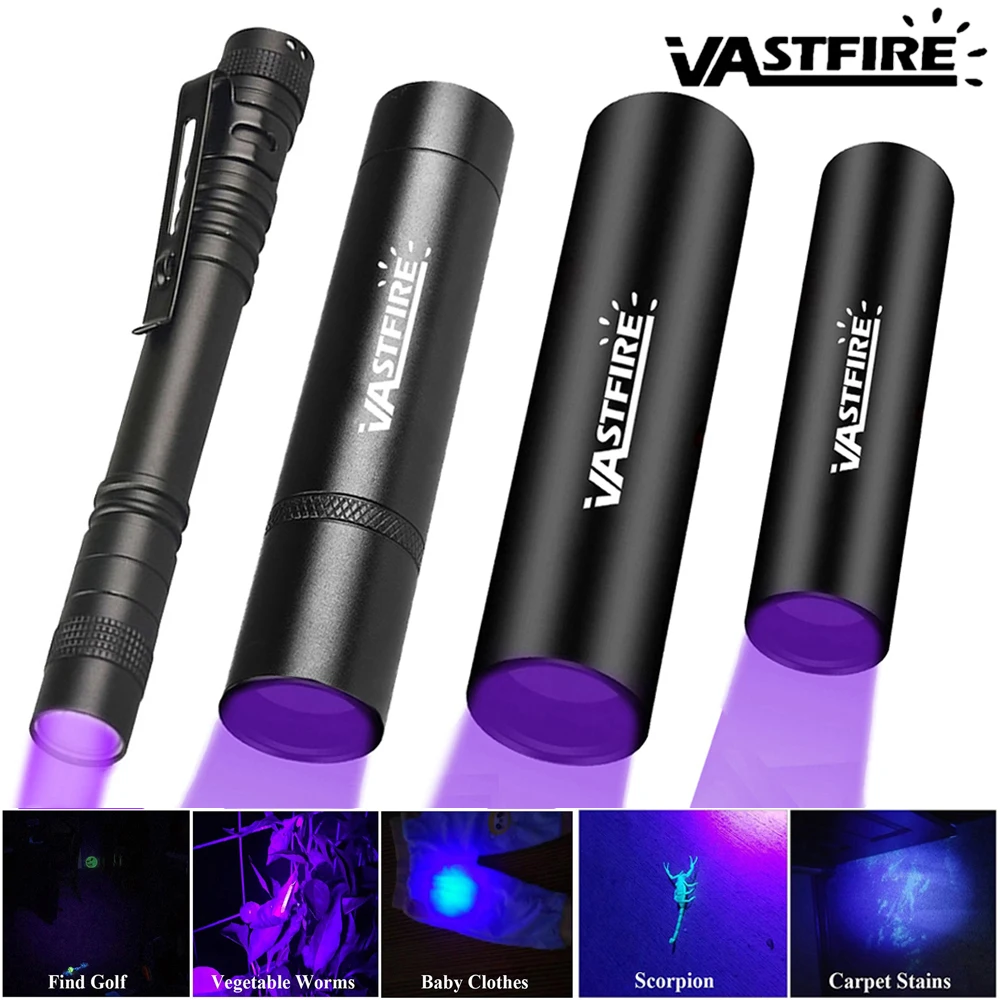 Mini-UV-Flashlight-365nm-395nm-Ultraviolet-Torches-Portable-USB ...