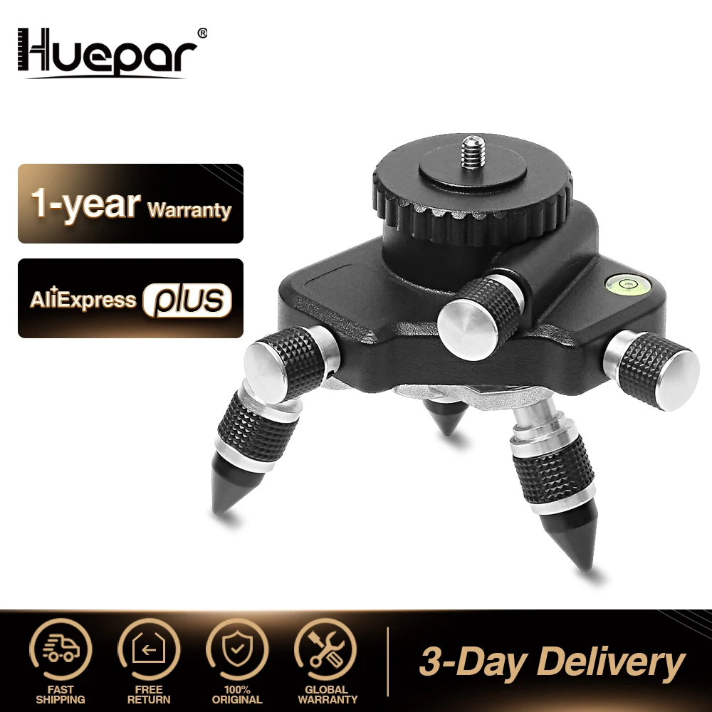 Laser Level Adapter Metal 360-degree Rotating Base For Laser Level ...