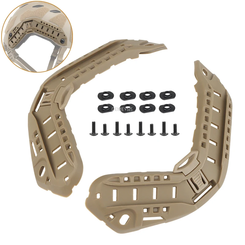 Airsoft-Sports-ARC-Helmet-Side-Rail-Tactical-Paintball-CS-FAST-Helmet ...