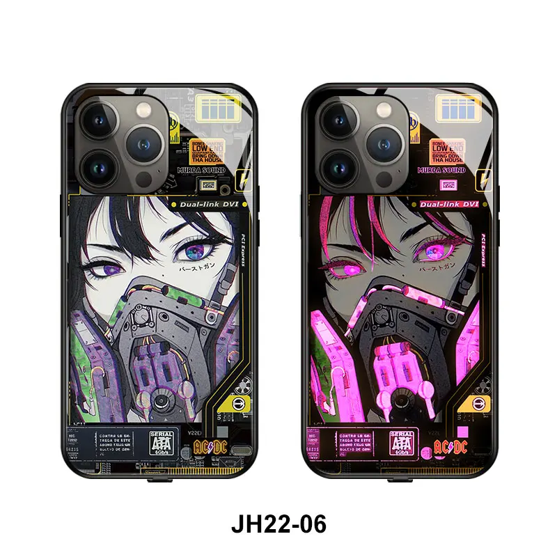 Cyberpunk Anime Girl Led Luminous Phone Case For Realme 9 Pro Gt Neo 2 ...