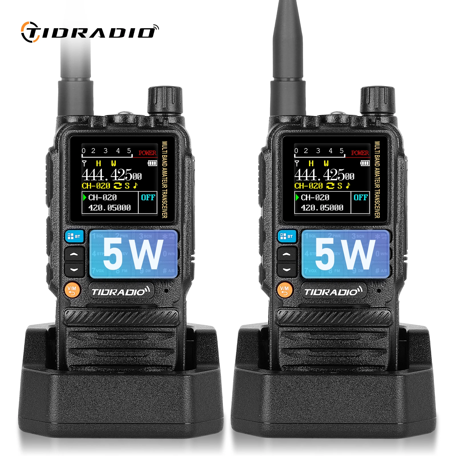 TIDRADIO-H3-2PCS-Professional-Walkie-Talkies-Long-Range-Wireless ...