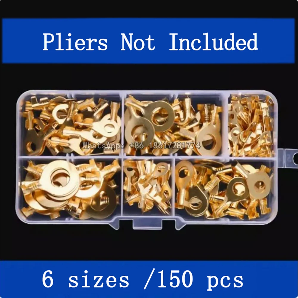 150pcs-Boxed-Terminal-Block-Wire-Connector-M3-M4-M5-M6-M8-M10-O-type ...