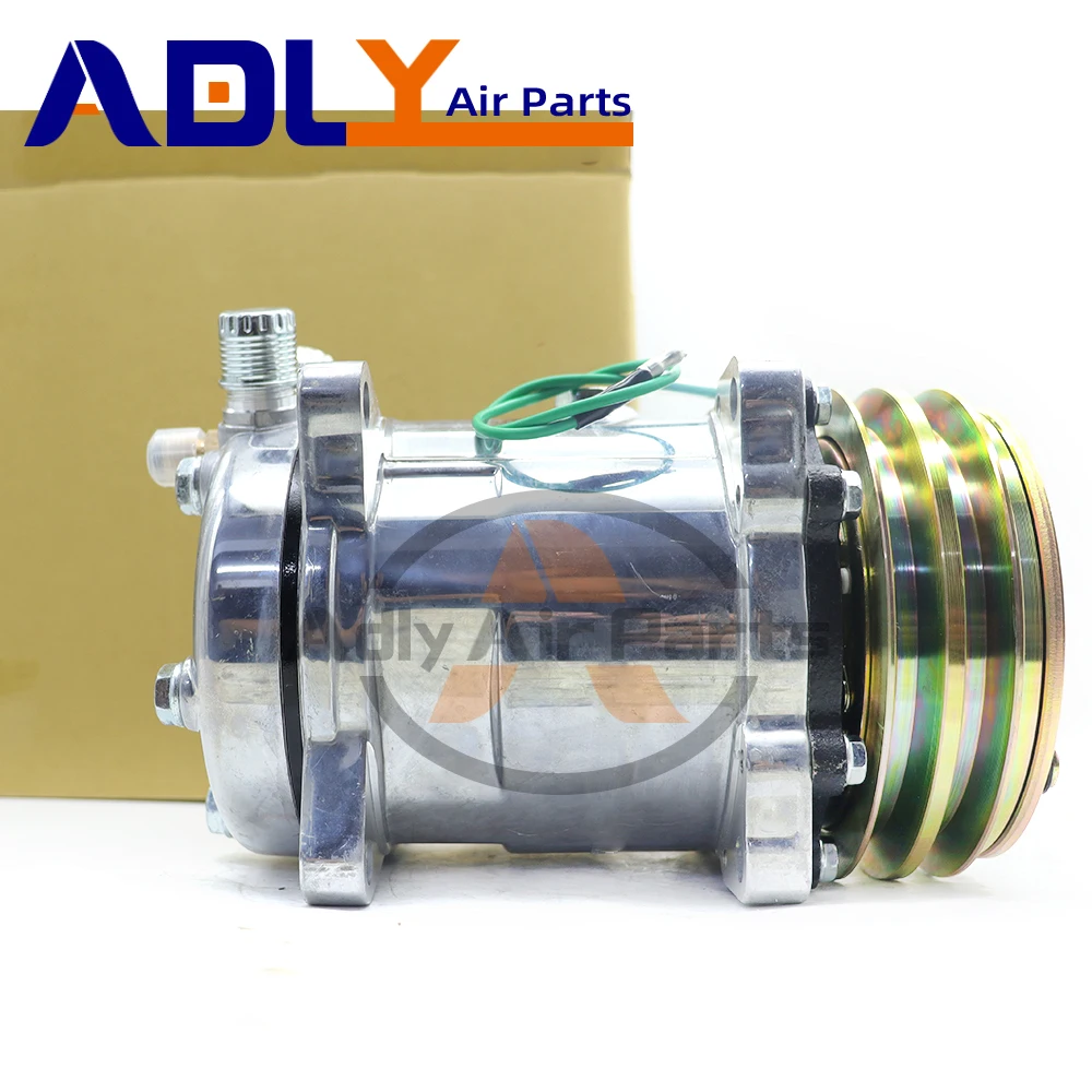 Auto AC Compressor Sanden 5H14 Sanden 508 SD508 Tractor Excavator Heavy ...